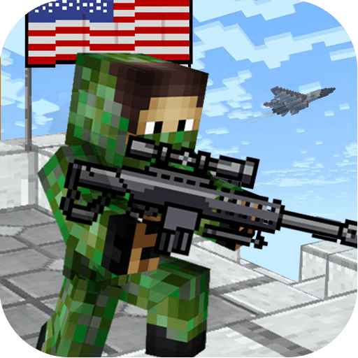 American Block Sniper Survival MOD APK 1.134 (God Mode Dumb Enemy ...